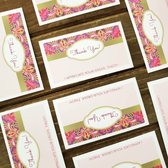 Office | Thank You Cards Business Card Size3x2 Inch Cards | Poshmark